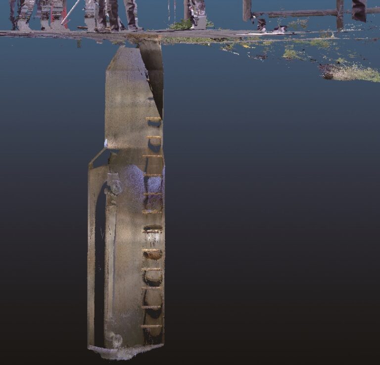 マンホールなど地下構造物の点群データ | 地上型3Dレーザースキャナー測量 | FIELD DOOR株式会社